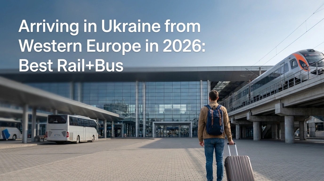 Arriving in Ukraine from Western Europe in 2026: Best Rail+Bus+Flight ...
